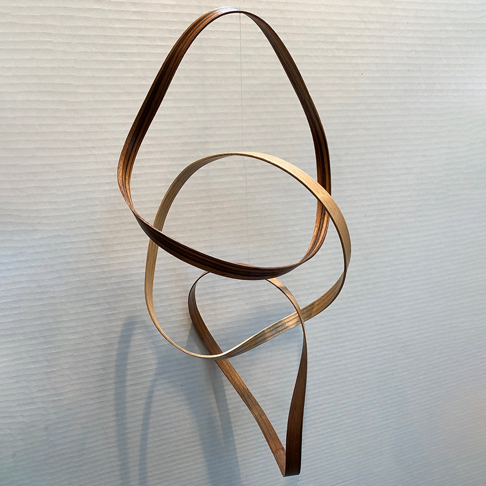 Art: Kinetic Mobius Hardwood Mobile – The Gardener Store